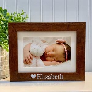 Personalized BABY NAME Gift, Custom Name Picture Frame for Baby ...