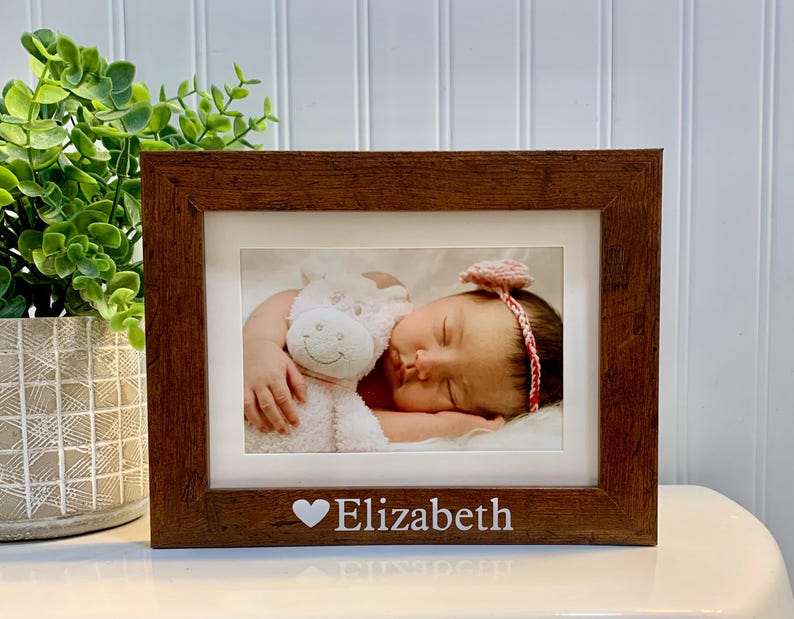 Personalized BABY NAME Gift, Custom Name Picture Frame for Baby ...