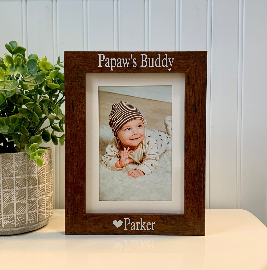 PAPAW'S BUDDY (select Any Grandparent Name), Papaw Gift, Papaw Frame ...