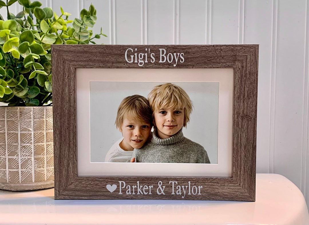 GIGI'S BOYS (select Any Grandparent Name), Gigi Gift, Gigi Frame, Gigi ...