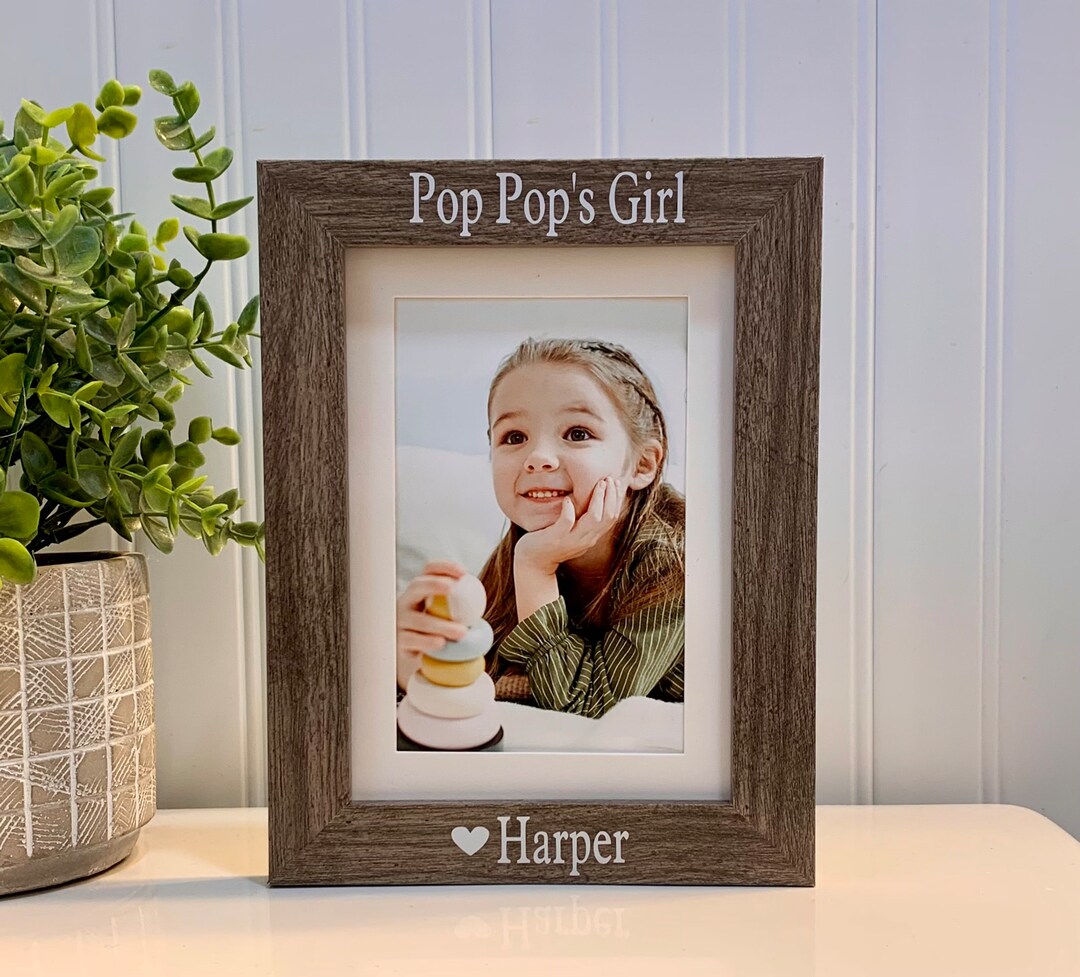 POP POP'S GIRL(S) Gift (select Any Grandparent Name), Pop Pop Frame ...