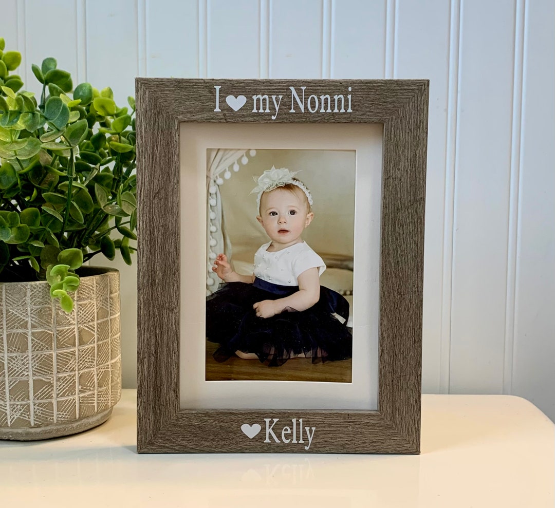 I/WE LOVE NONNI Gift (select Any Grandparent Name), Nonni Frame ...