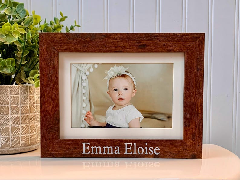 Personalized BABY NAME Gift, Custom Name Picture Frame for Baby ...