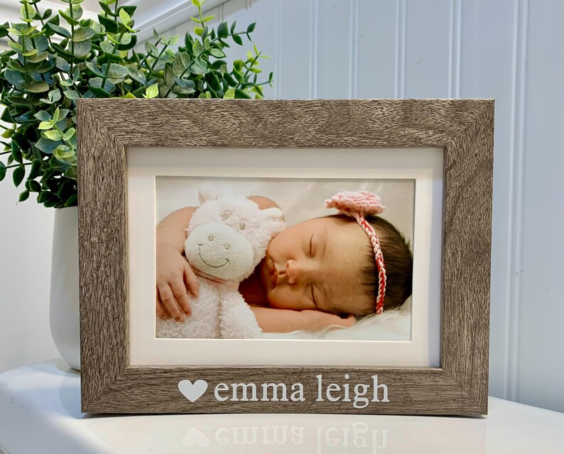 Personalized BABY NAME Gift, Custom Name Picture Frame for Baby ...