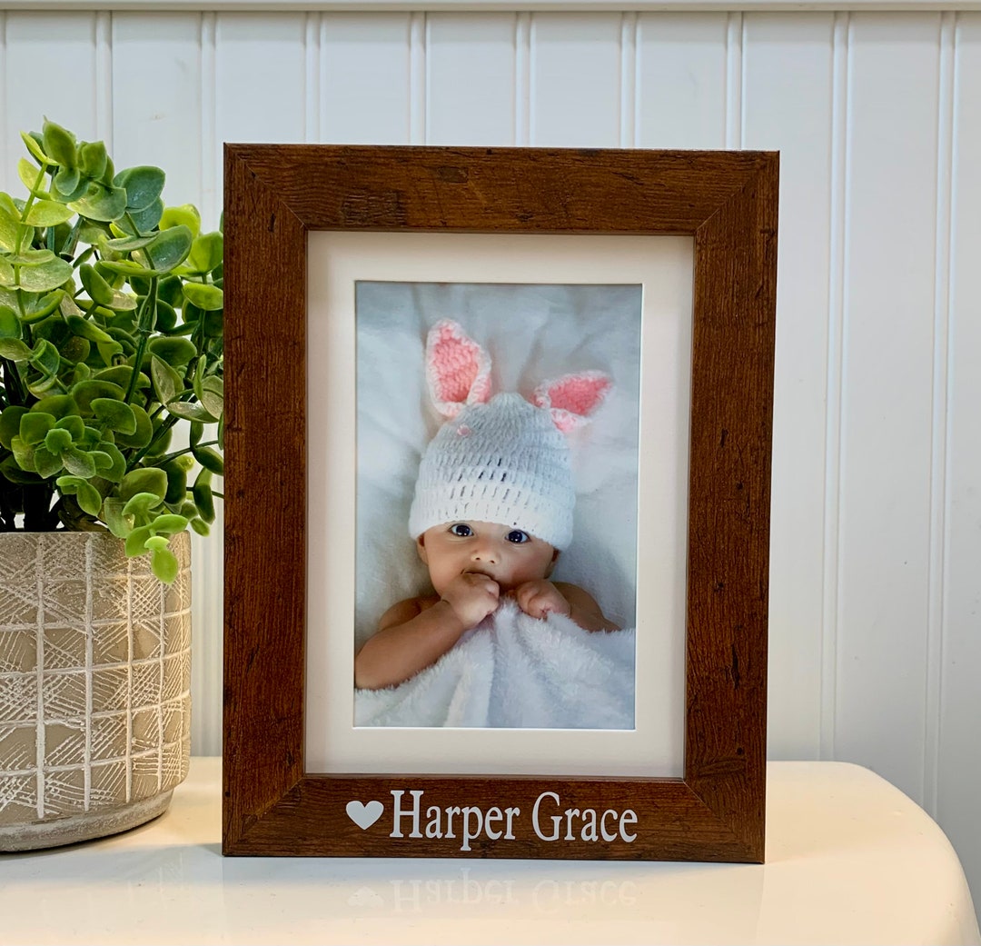 Personalized BABY NAME Gift, Custom Name Picture Frame for Baby ...