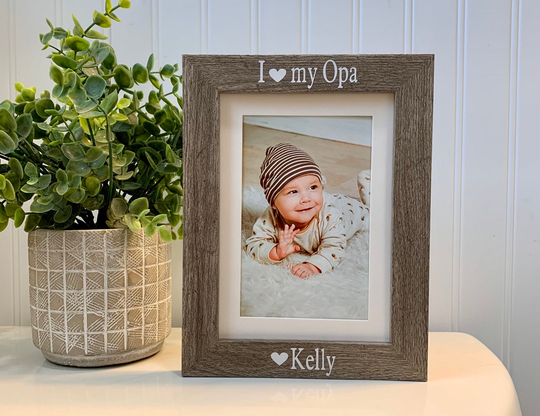 I Love Opa Gift (SELECT ANY GRANDPARENT Name), Opa Frame, Custom Opa ...