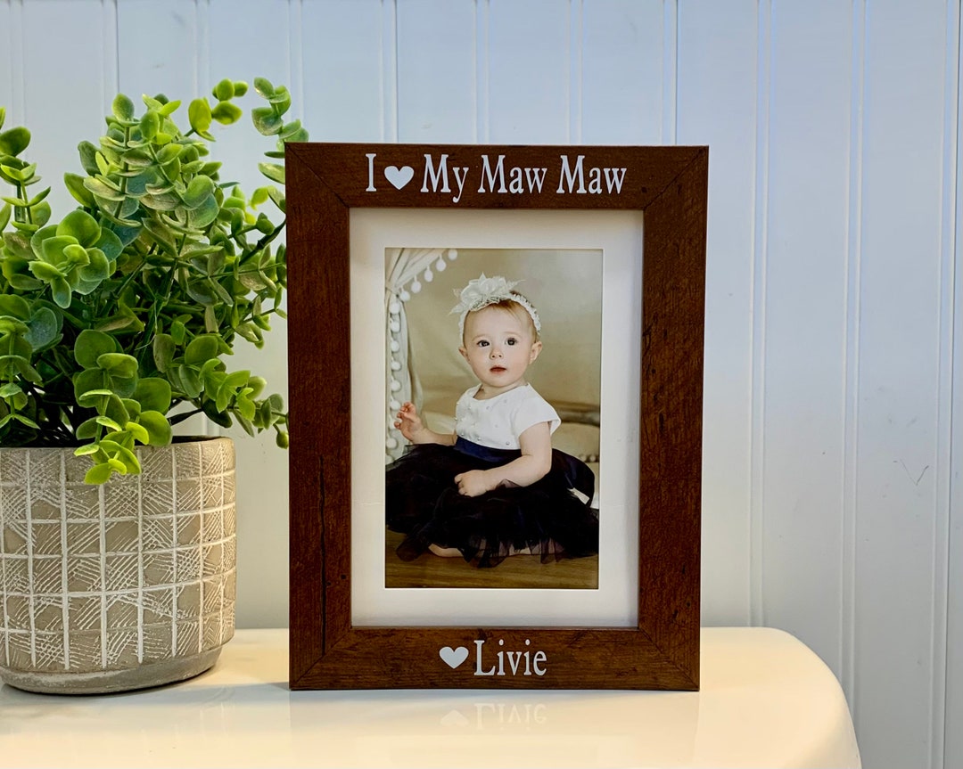 MAW MAW Gift (select Any Grandparent Name), Maw Maw Frame, Maw Maw ...