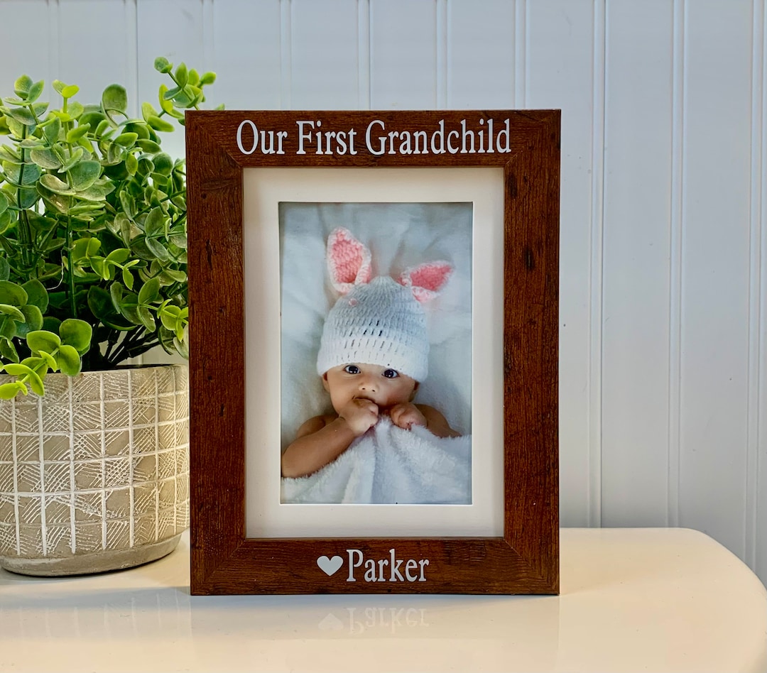 OUR/MY First GRANDCHILD Gift, Personalized First Grandchild Frame ...