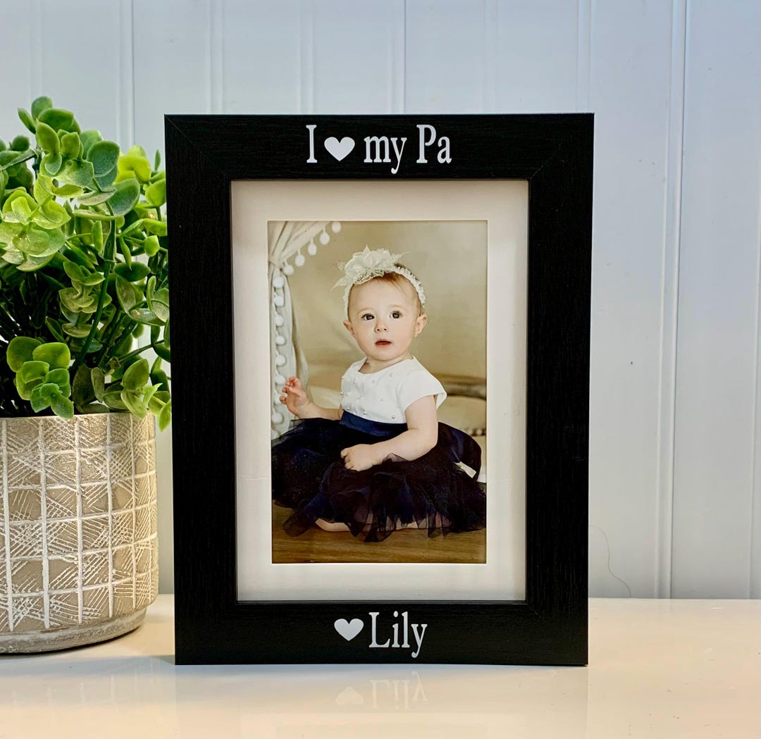 I/WE LOVE PA Gift (select Any Grandparent Name), Pa Frame, Pa Picture ...