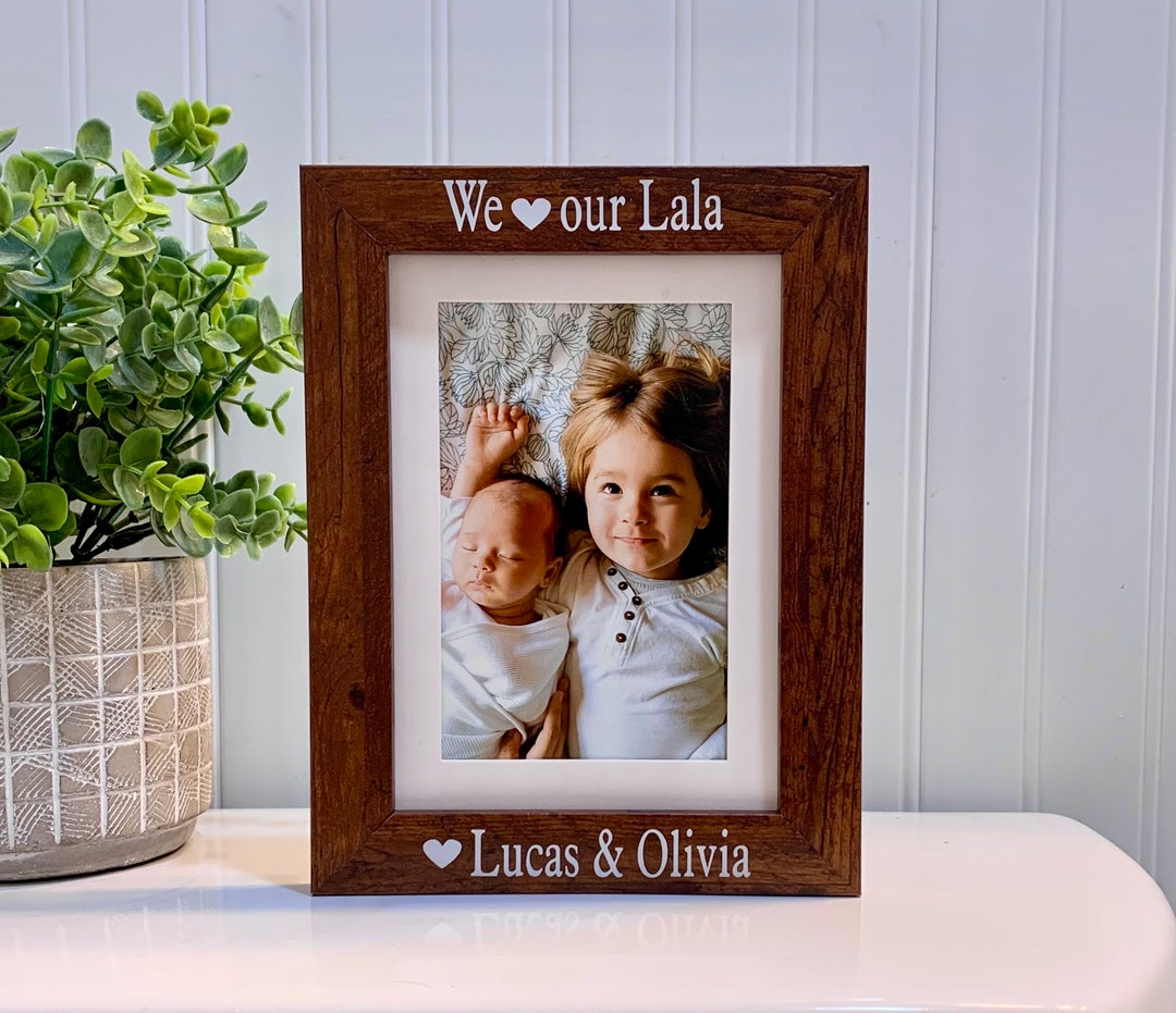 WE LOVE LALA (select Any Grandparent Name), Lala Gift, Lala Frame ...