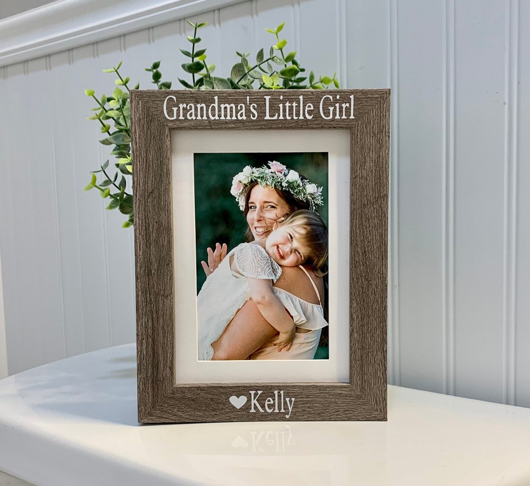GRANDMA'S LITTLE GIRL (select Any Grandparent Name), Grandma Gift ...