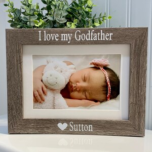 I LOVE GODFATHER Gift, Godfather Frame, Godfather Picture Frame ...