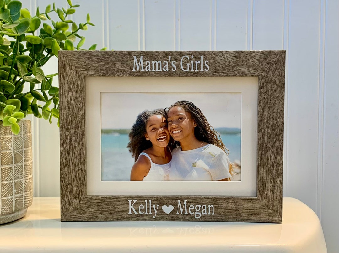 MAMA'S GIRLS Gift, Mama Gift, Mama Frame, Mama Picture Frame, Mama ...