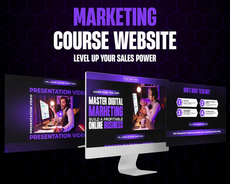 Course Selling Funnel Template for Systomi.io | High-converting Online ...