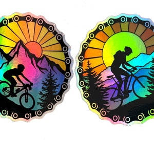 Mountain Bike Sticker, Downhill Biking Sticker, Biker Club Present ...