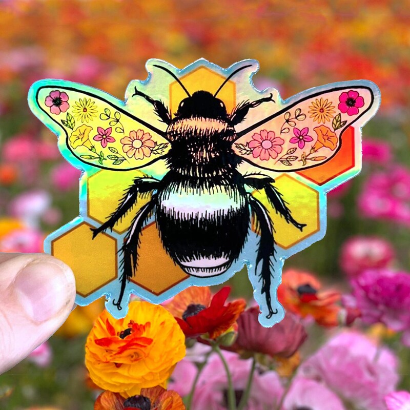 Bee Sticker - Etsy