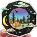 Camping Sticker Holographic Forest Sticker Nature Lover - Etsy