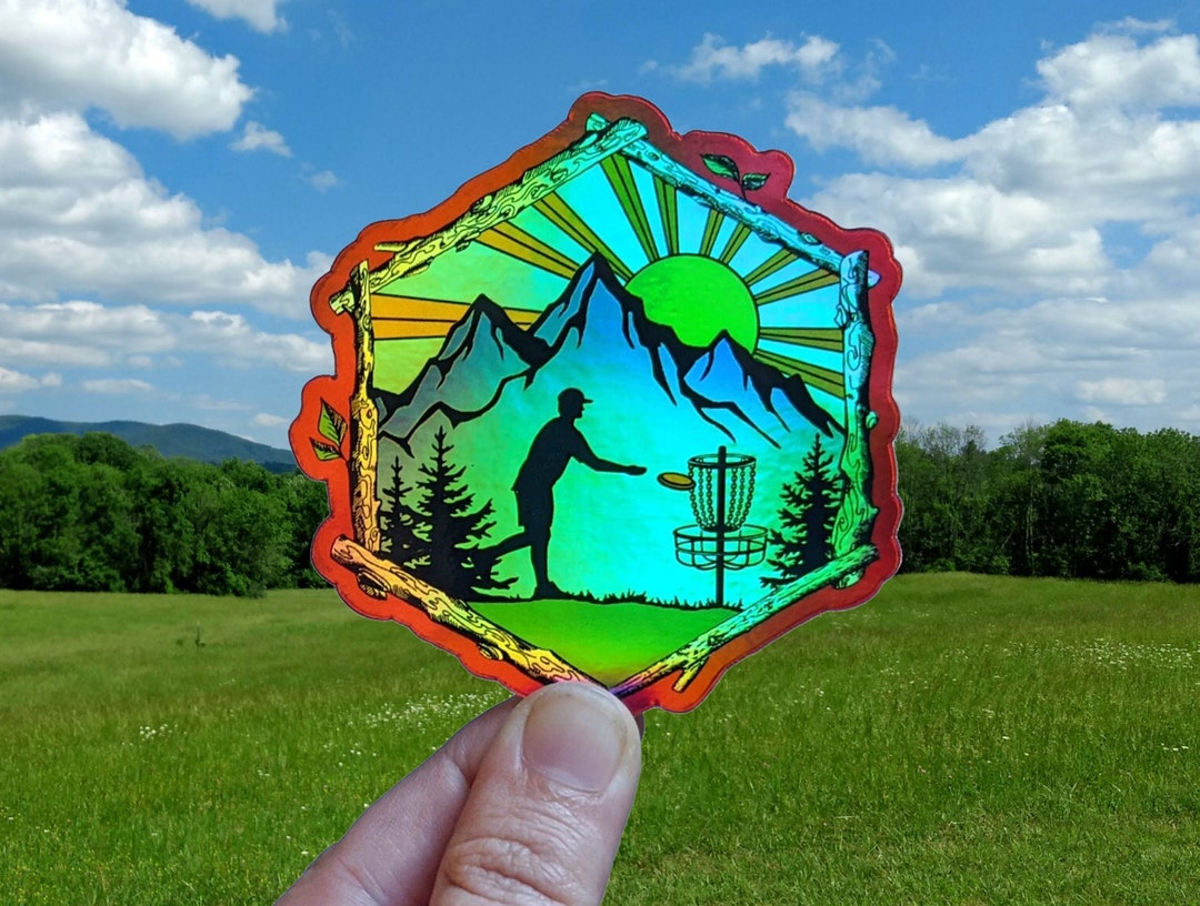 Frisbee Golf Sticker, Disc Golf Sticker, Frolf Sticker, Nature Hobby ...