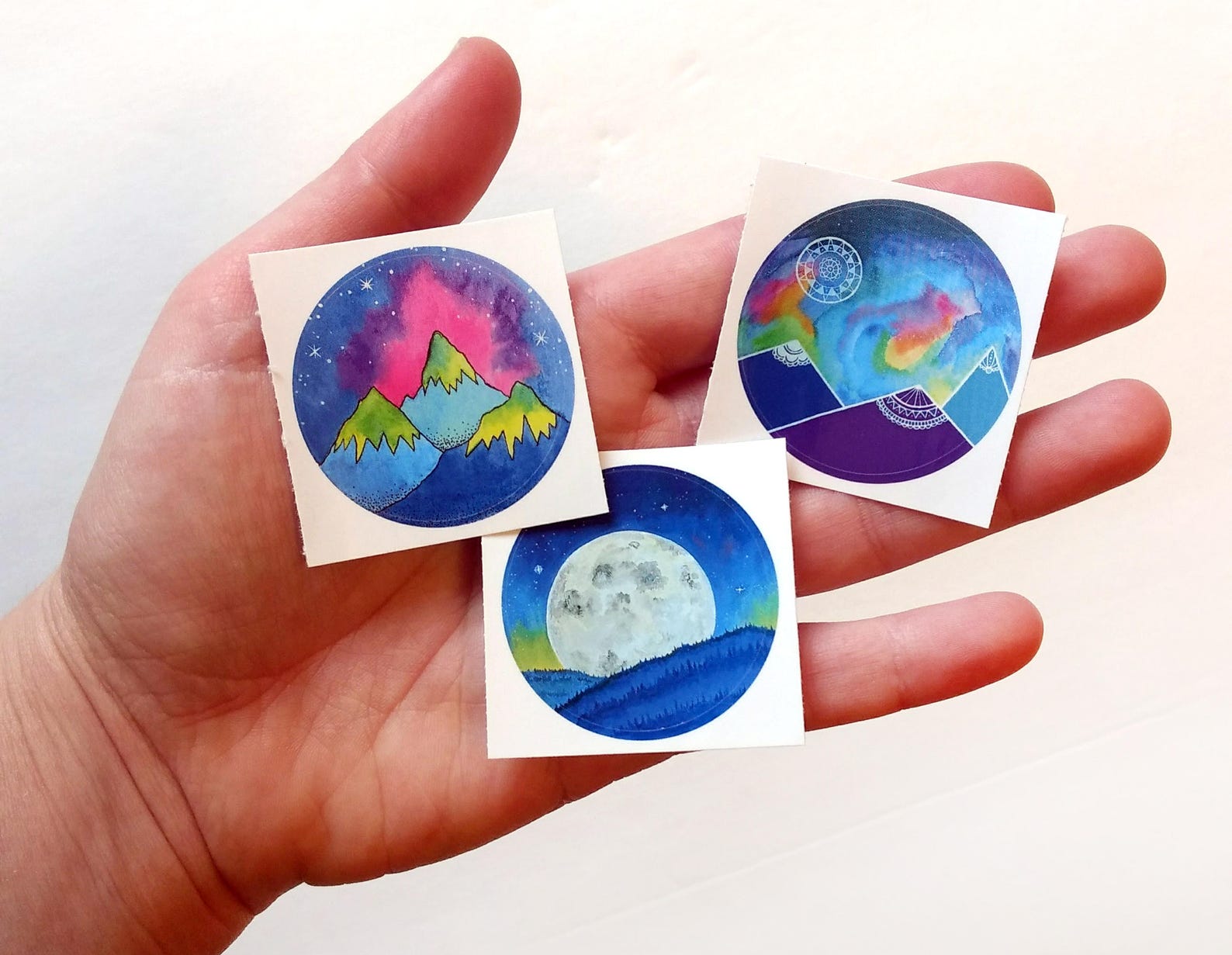 10 Vinyl Galaxy Space Stickers With Free Shipping | Etsy