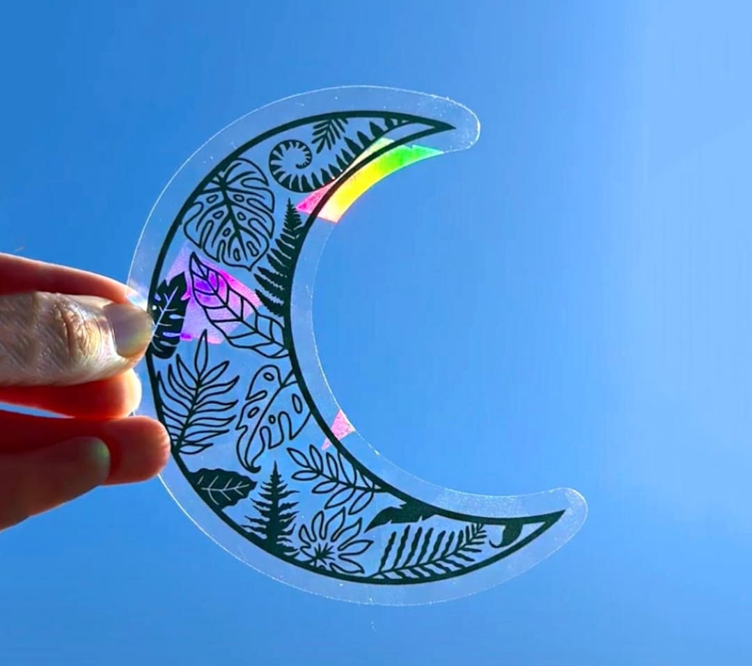 Suncatcher Sticker Tropical Plant Window Cling for Plant Lover, Window ...
