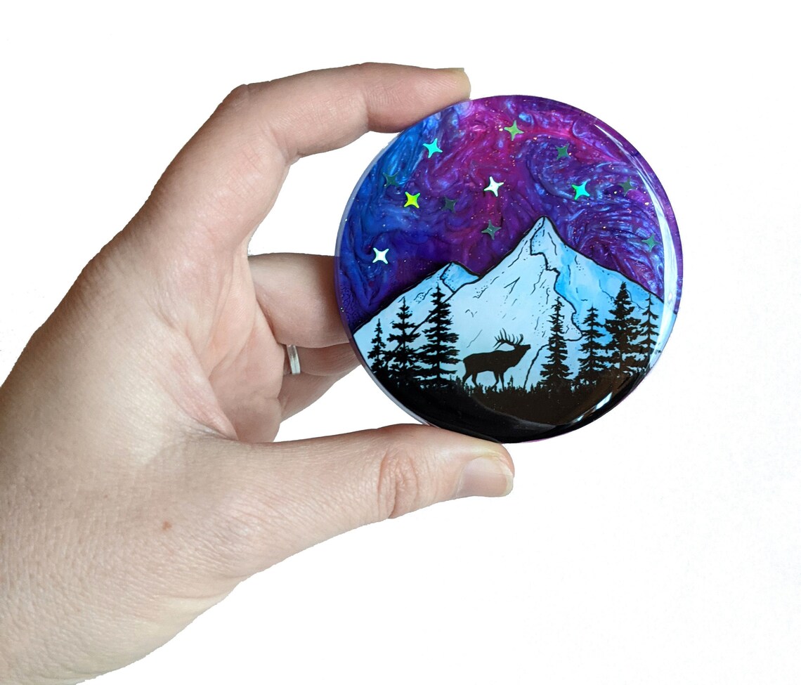 Elk Magnet Forest Resin Magnet Mountain Woodland Magnet | Etsy