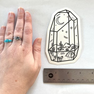 Camping Window Sticker Desert Window Cling Rainbow Maker - Etsy