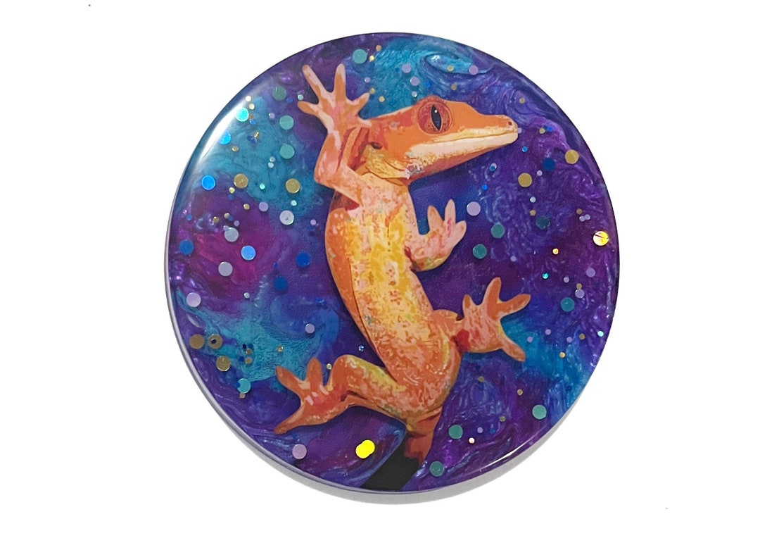 Gecko Ornament, Crested Gecko Art, Cute Lizard Ornament, Fun Reptile ...