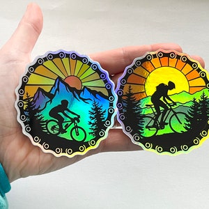 Mountain Bike Sticker, Downhill Biking Sticker, Biker Club Present ...