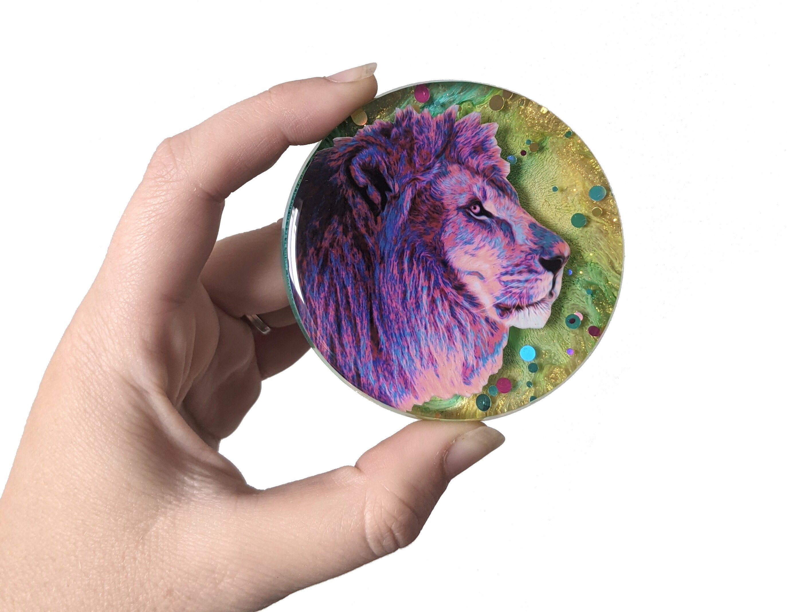 Lion Magnet Kitchen & Dining Kitchen Décor Refrigerator Magnets etna.com.pe