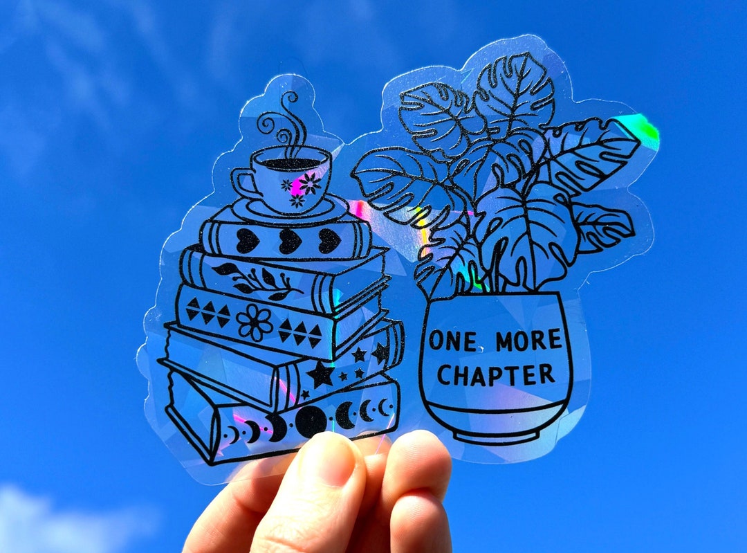 Suncatcher Sticker for Book Lover Reader Gift, Bookish Rainbow Maker ...
