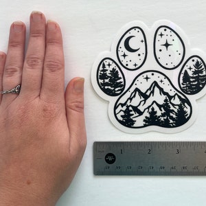 Paw Print Suncatcher Sticker Dog Lover Window Cling, Rainbow Sun ...