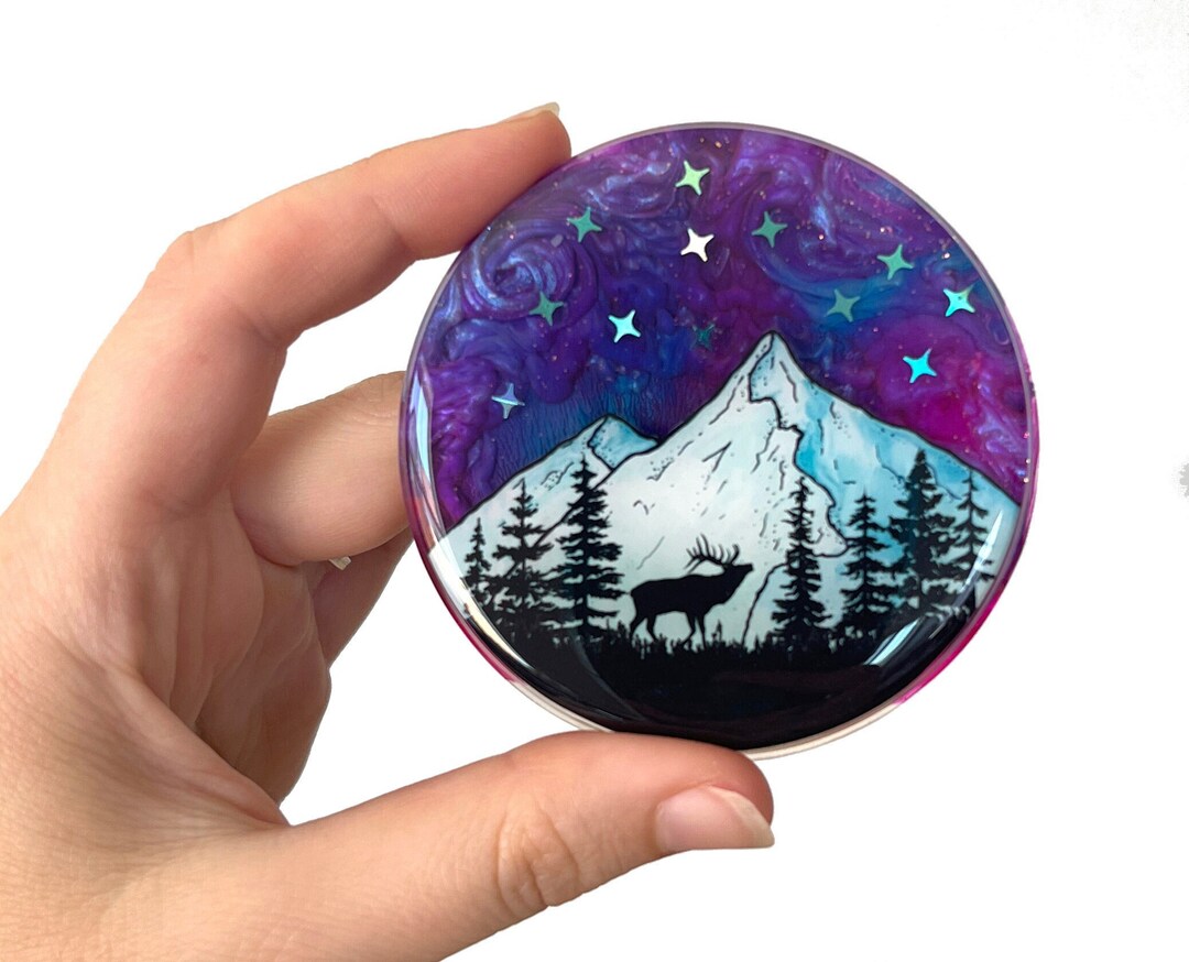 Elk Magnet Forest Resin Magnet Mountain Woodland Magnet - Etsy