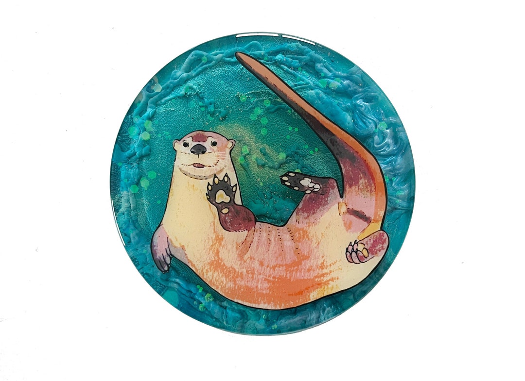 Otter ornament cute animal ornament for kid wildlife resin - Etsy Polska