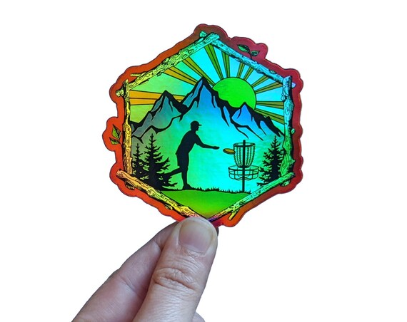 Frisbee Golf Sticker Disc Golf Sticker Frolf Sticker Nature - Etsy