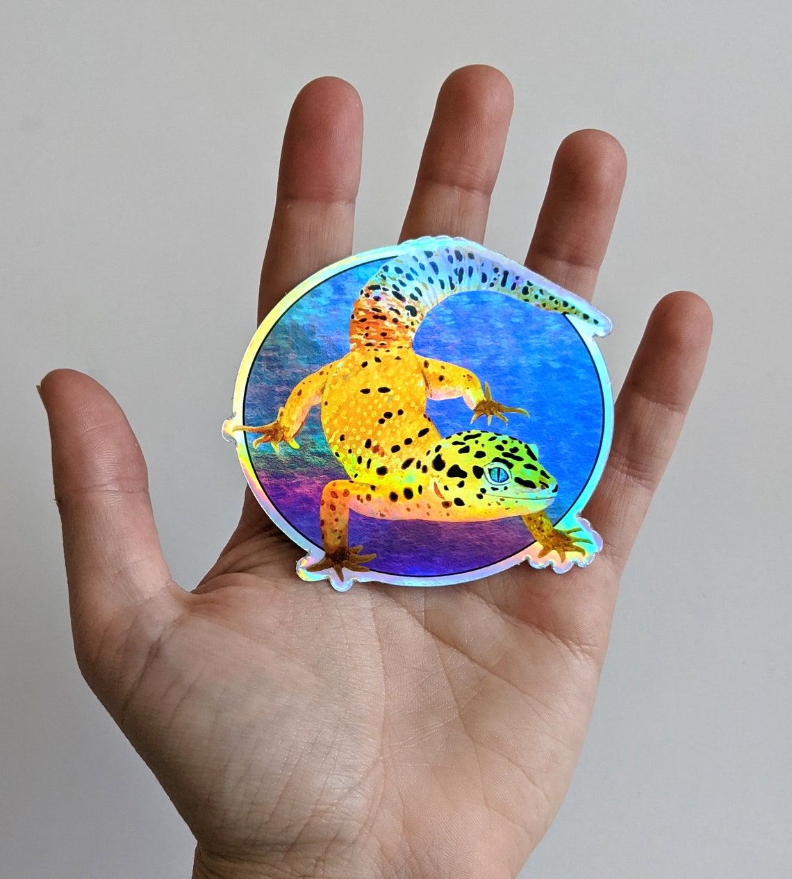 Leopard Gecko Sticker Lizard Vinyl Sticker Reptile - Etsy
