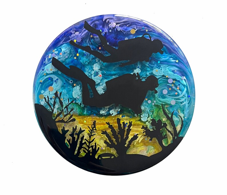 Scuba Diver Ornament Ocean Ornament Resin Ornament | Etsy