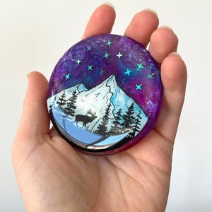 Elk Magnet Forest Resin Magnet Mountain Woodland Magnet - Etsy
