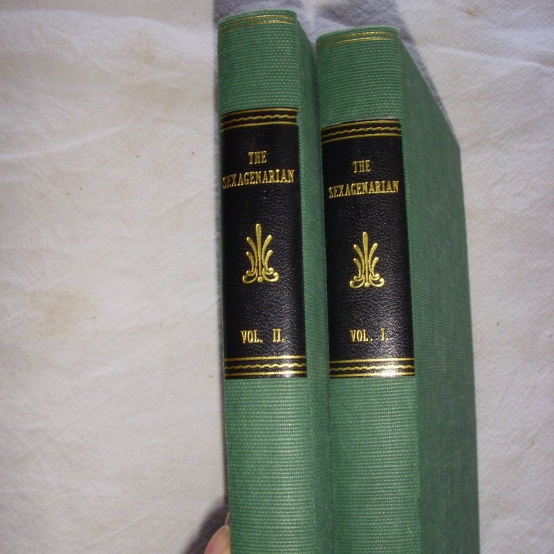 The Sexagenarian by William Beloe Antique 2 Book Set 1800s - Etsy