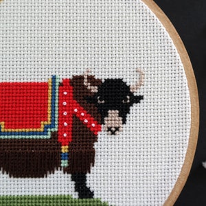 Yak, Modern Cross Stitch PATTERN, Alphabet Animalia - Etsy