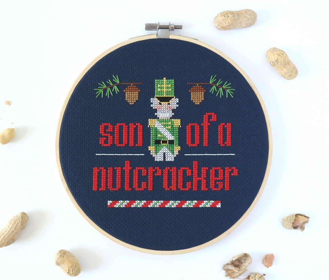 Holiday Cross Stitch PATTERN, Elf Movie Quote, Son of a Nutcracker - Etsy