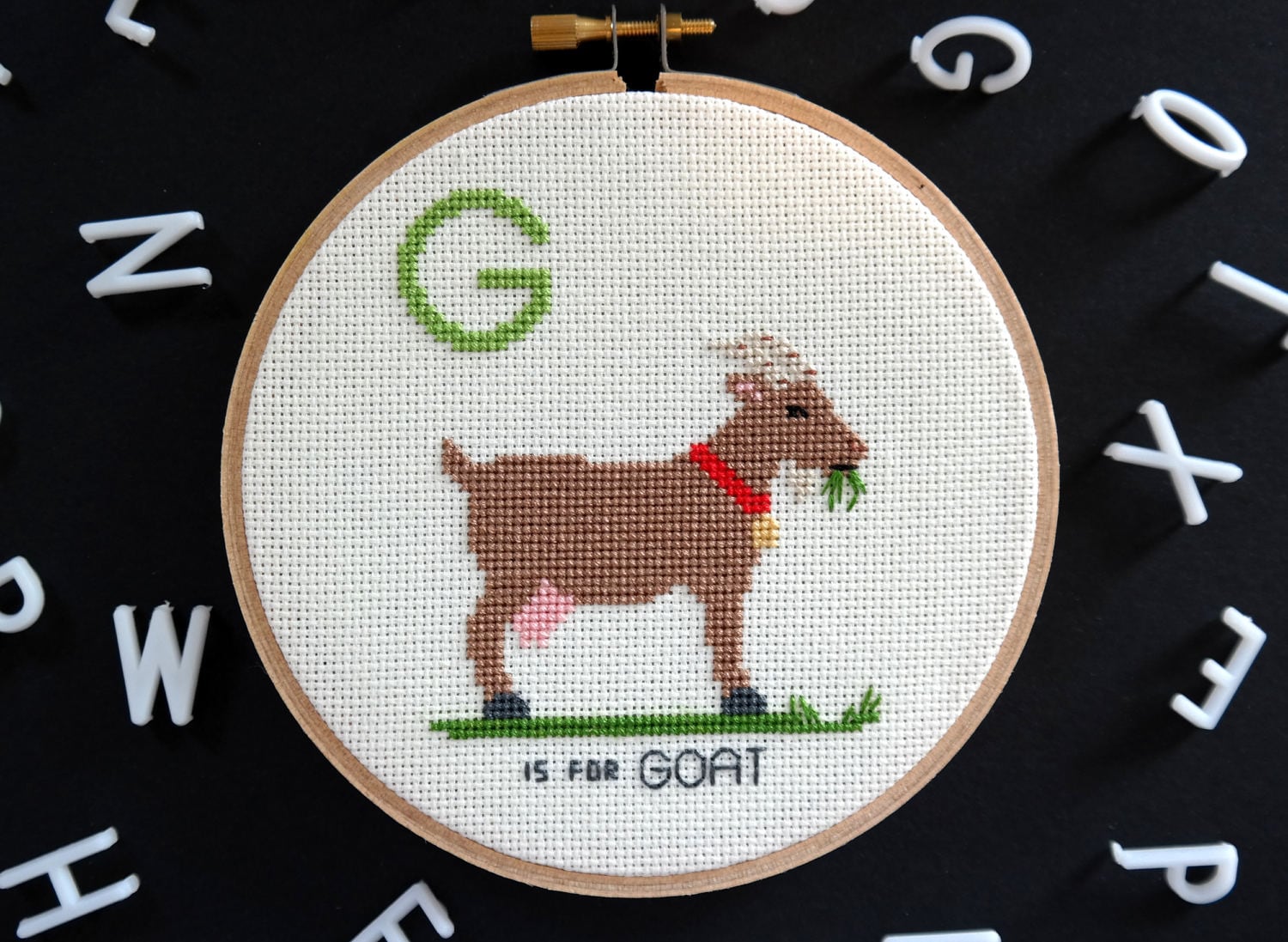 Goat Modern Cross Stitch PATTERN Alphabet Animalia - Etsy UK