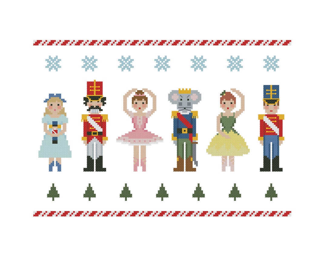 The Nutcracker Suite, Act I, Holiday Cross Stitch PATTERN, Christmas ...