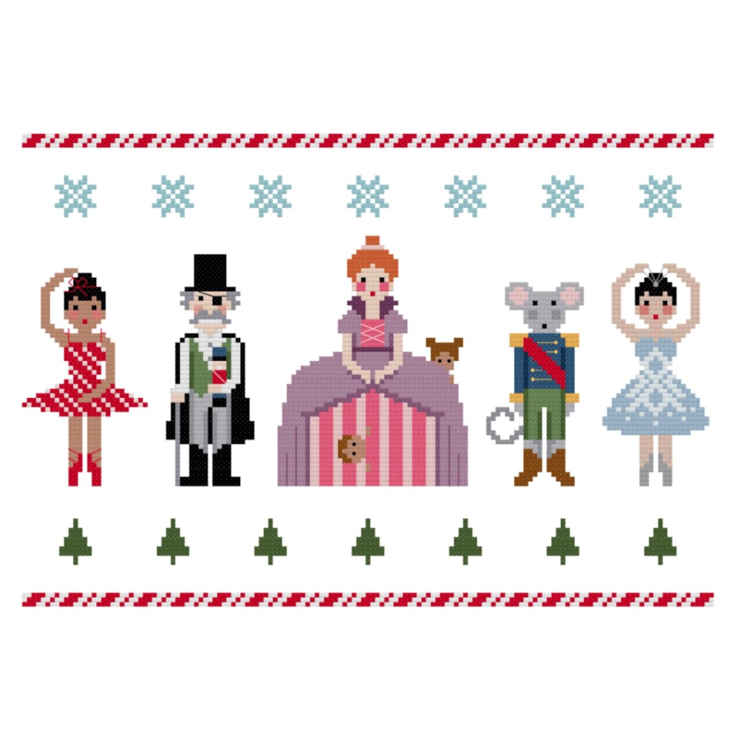 The Nutcracker Suite, Act II, Holiday Cross Stitch PATTERN, Christmas ...