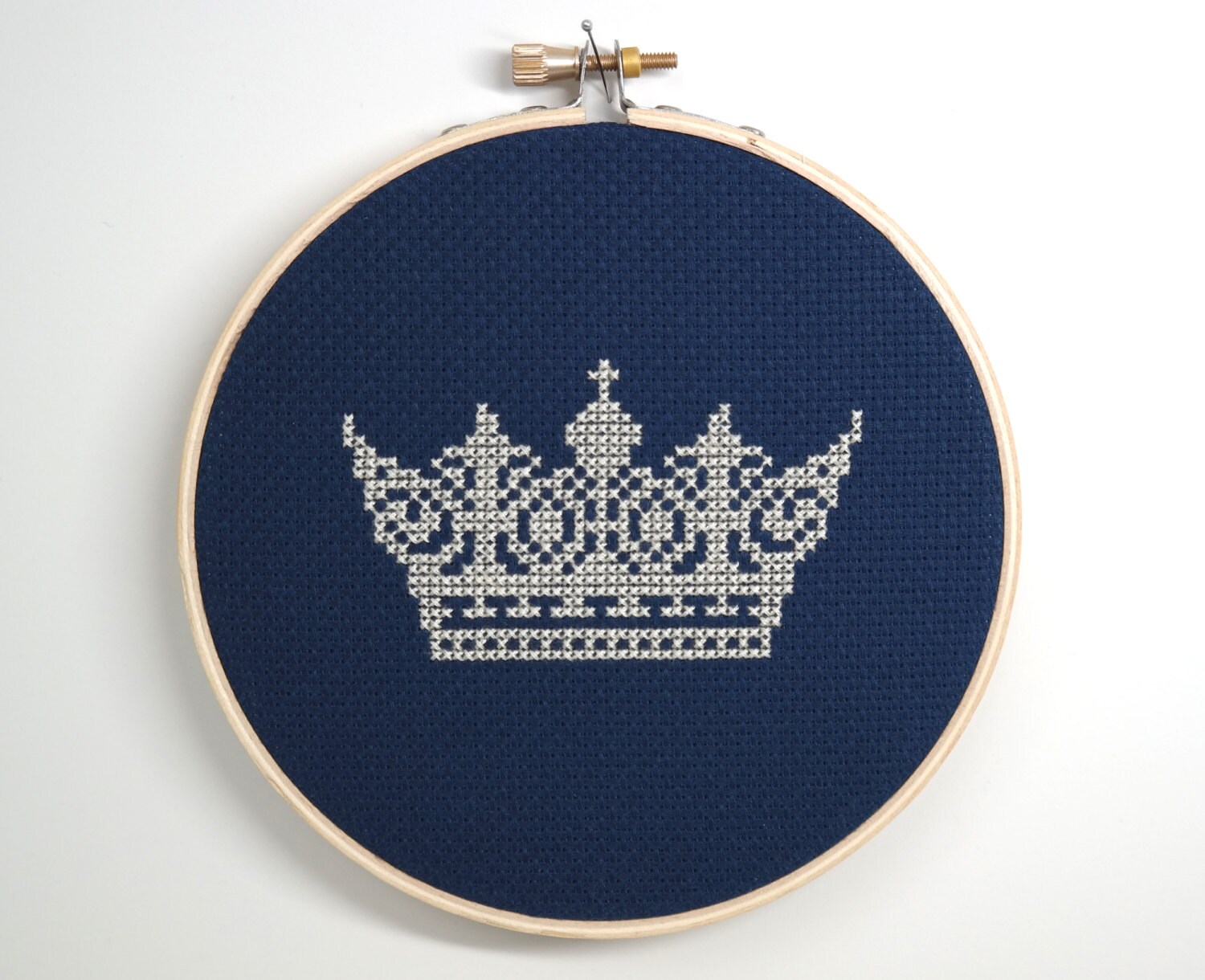 Royal Crown Modern Cross Stitch PATTERN - Etsy