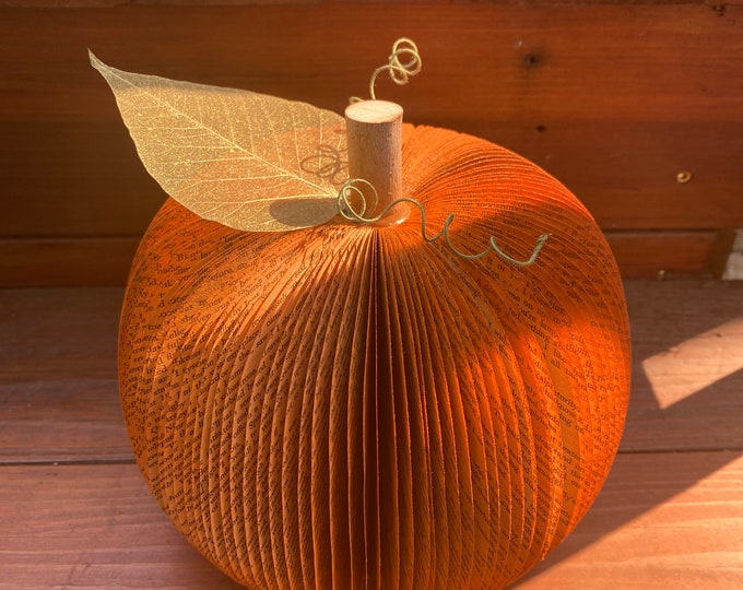 Book Page Pumpkin - Etsy