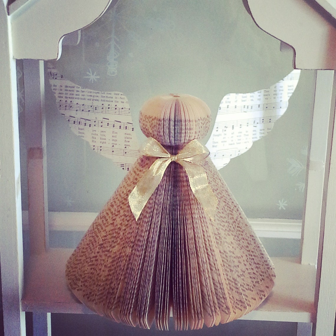 Recycled Book Angel/christmas - Etsy UK