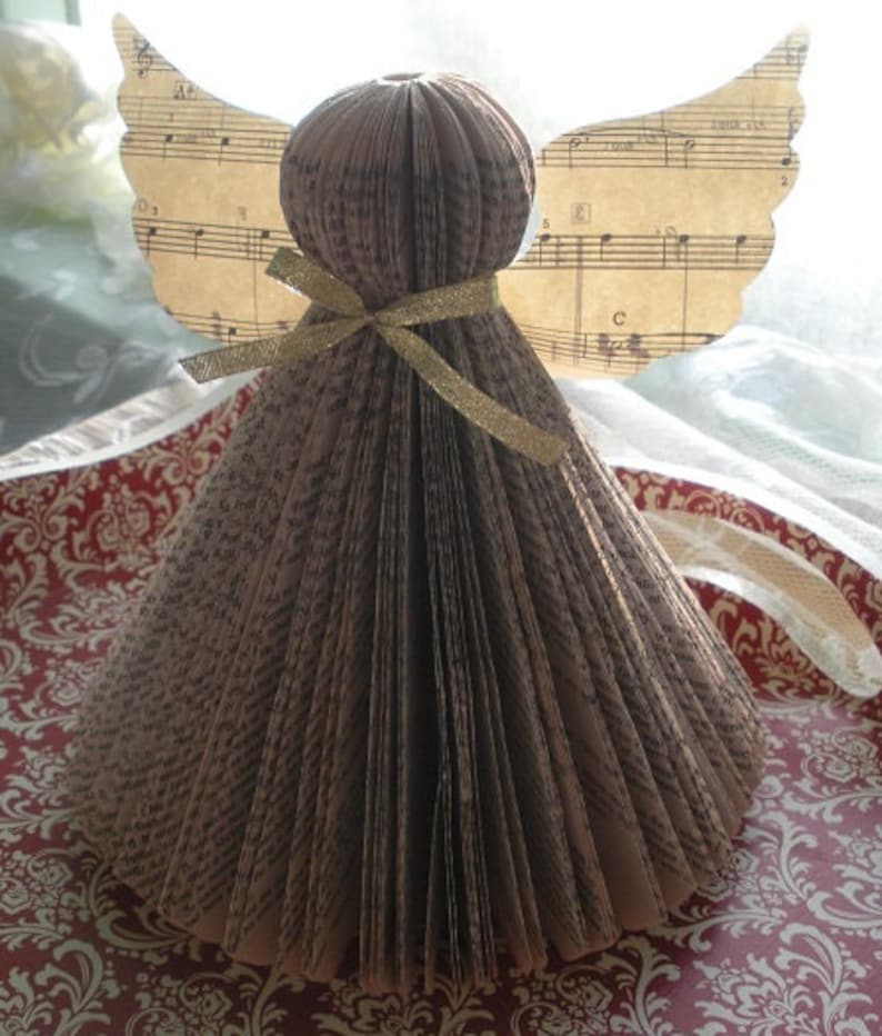 Recycled Book Angel/christmas - Etsy