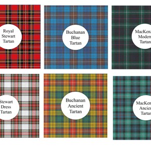 Scottish Highland Cow Wedding Card With Various Tartans, Highland Cow ...