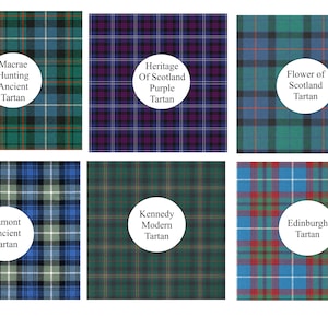 Scottish Highland Cow Wedding Card With Various Tartans, Highland Cow ...