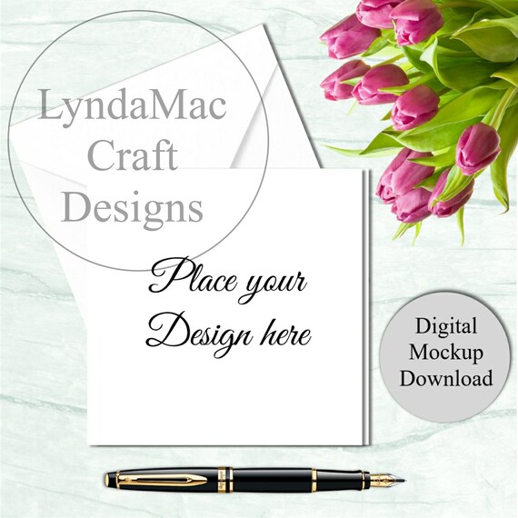 10 Square Greetings Card Mockup Digital Download Square - Etsy